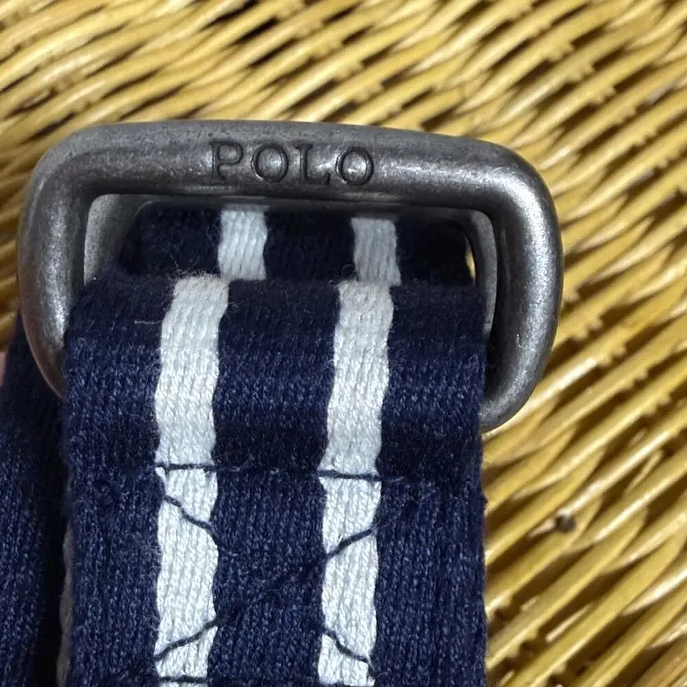Polo Ralph Lauren | Accessories | Polo Blue White Striped Web Belt ...